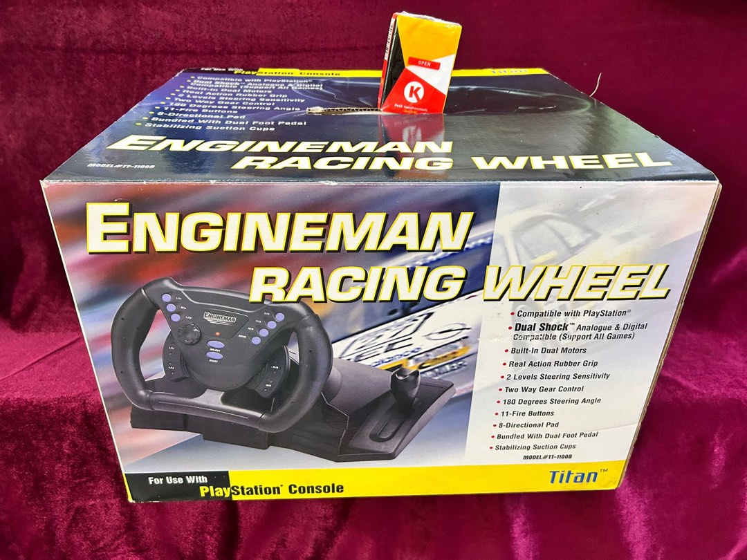 全新 軚盤 玩具 playstation Engineman Racing Wheel, 興趣及遊戲, 玩具 & 遊戲類 - Carousell