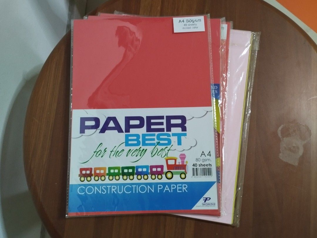 A4 thick card coloured and 80gsm copier paper, Hobbies & Toys ...