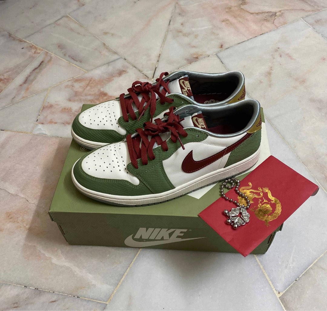 Air Jordan 1 Low Year of Dragon, Men's Fashion, Footwear, Sneakers on ...