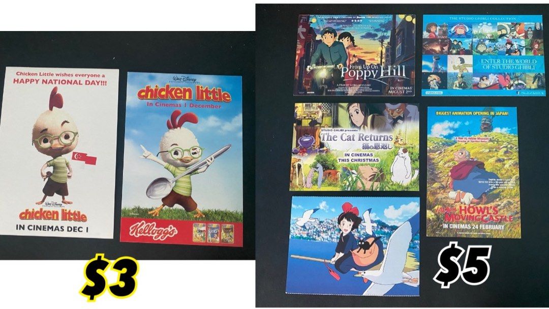 Animated movies Disney postcards Finding Nemo Incredibles brother Bear ...