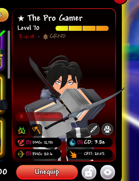 Anime Defenders Almighty Crit 1 The Pro Gamer [Cheapest], Video Gaming ...