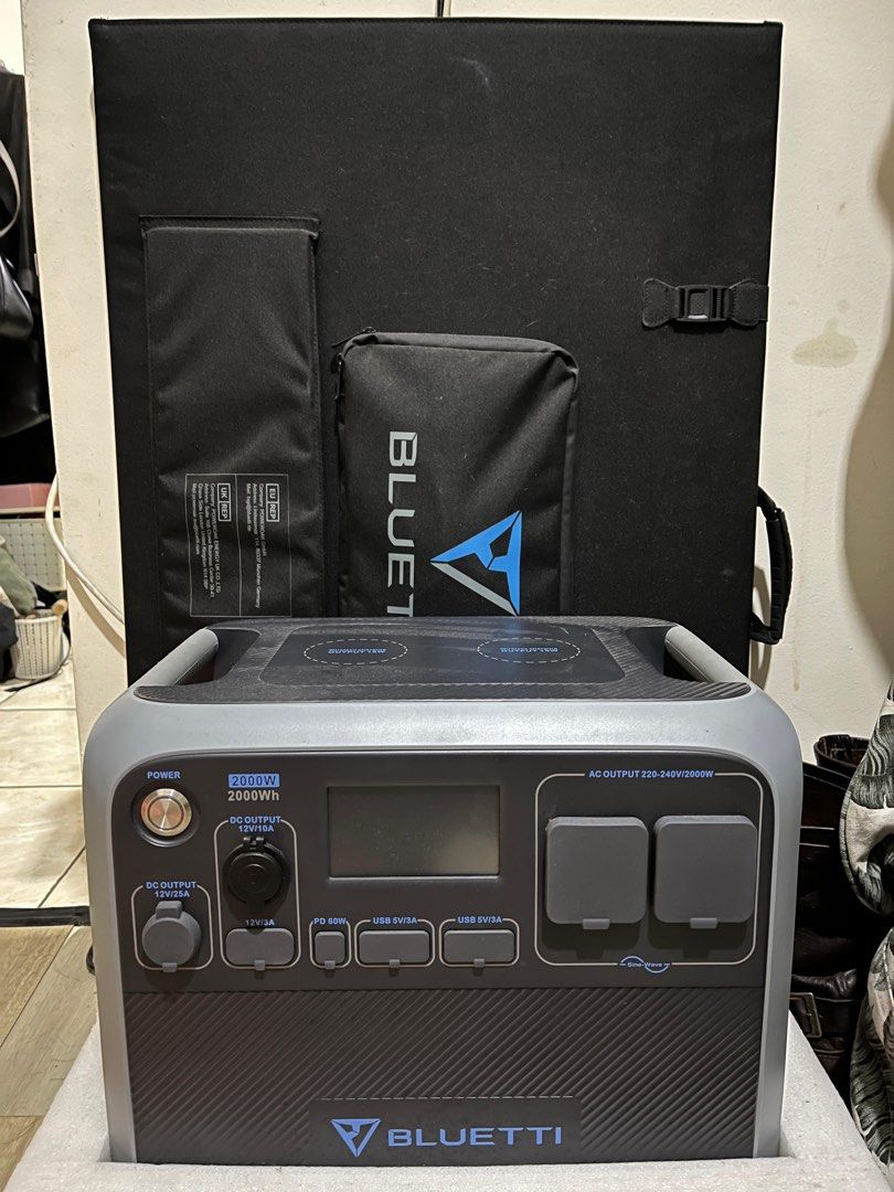 BLUETTI AC200P + PV350 Solar Generator Kit. POWER STATION & SURYA PANEL ...