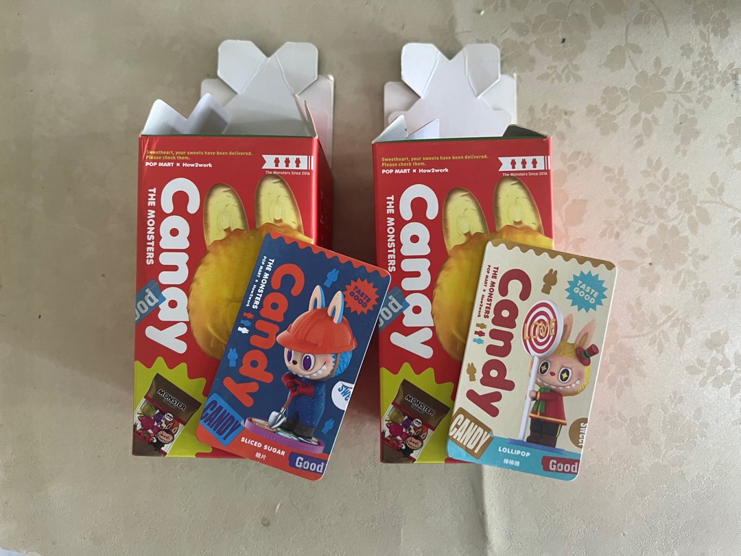 Brand new popmart LABUBU The Candy Monster lollipop sliced candy ...