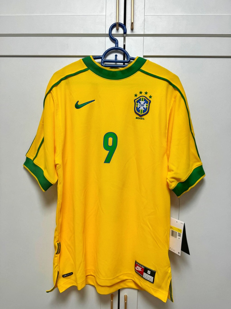 Brazil 1998 Reissue Jersey (R9), Men's Fashion, Activewear on Carousell