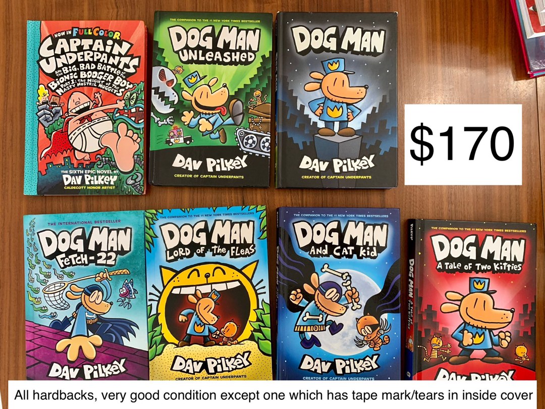 Captain Underpants and Dog Man by Dav Pilkey, 興趣及遊戲, 書本 & 文具, 小朋友書 ...