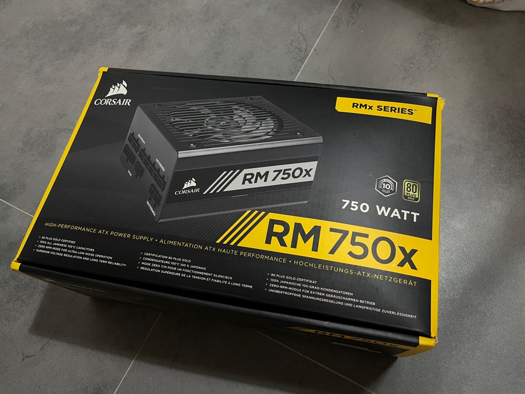 Corsair RX750x 電腦火牛 750w, 電腦＆科技, 電腦周邊及配件, 電腦線、轉接線及轉換器 - Carousell