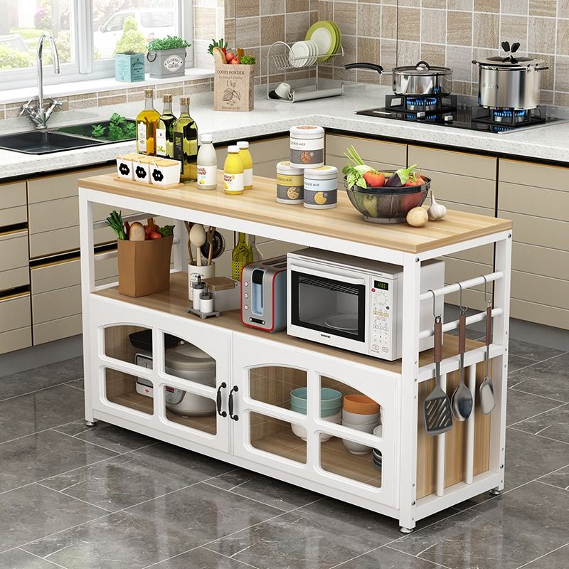 Cutting Table Kitchen island table Kitchen Racksideboard cabinet ...