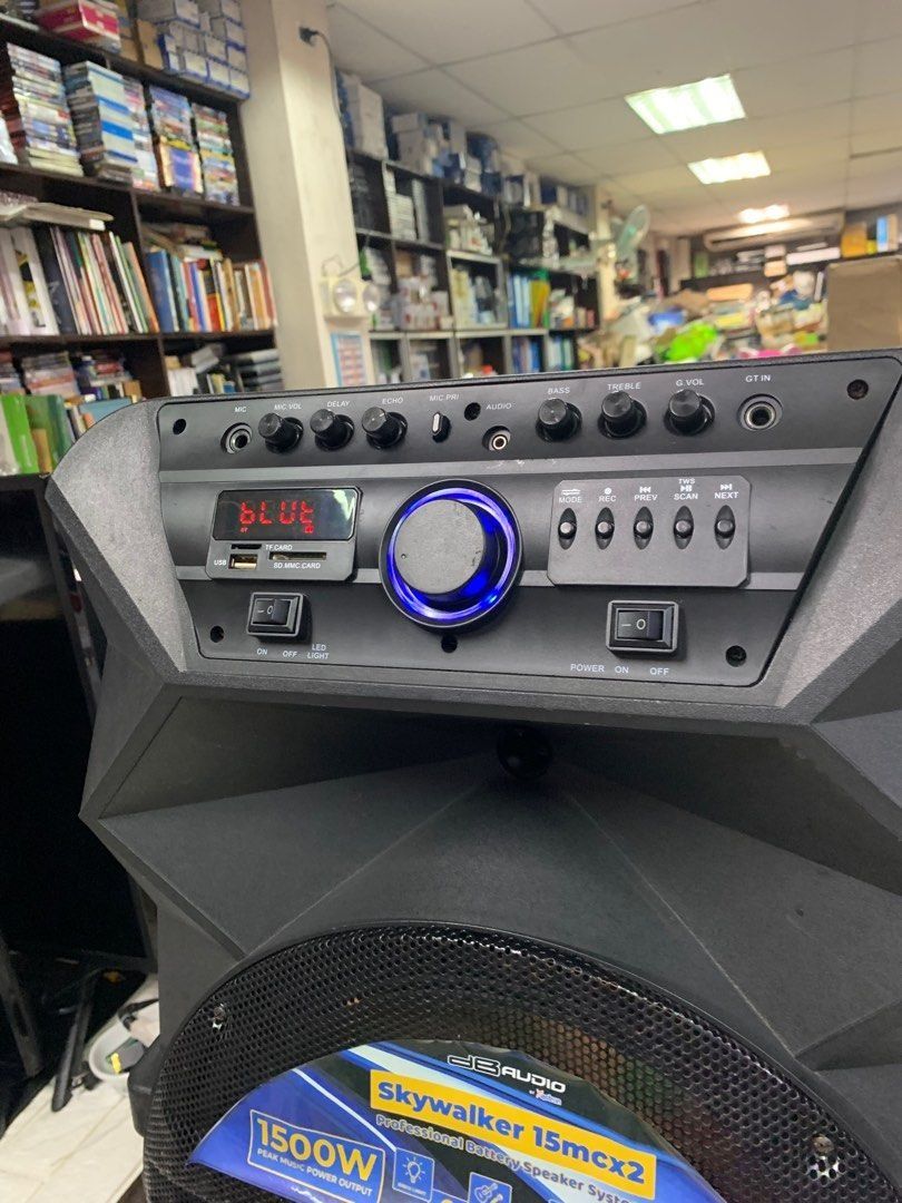 DB Audio by Astron 15"inch SKYWALKER-15MCX2 Portable Mobile Trolley ...