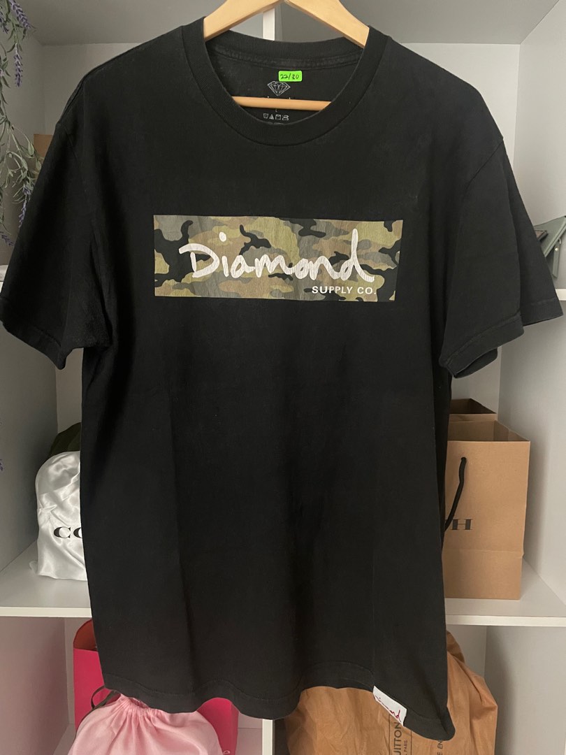 Diamond black, Men's Fashion, Tops & Sets, Tshirts & Polo Shirts on ...