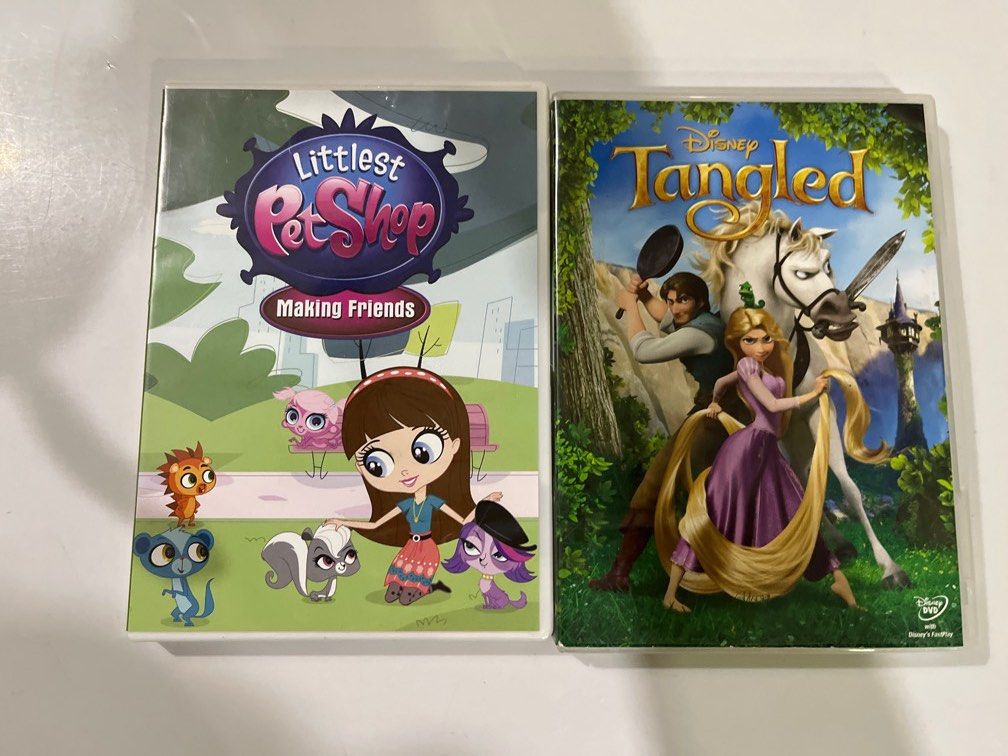 Disney Tangled / Littles Pet Shop DVD, Hobbies & Toys, Music & Media ...