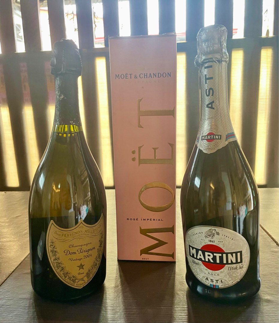 Dom Perignon, Moet Imperial Rose & asti, Food & Drinks, Beverages on ...