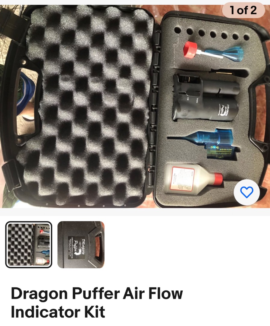 Dragon Puffer Air Flow Indicator Kit, Health & Nutrition, Medical ...