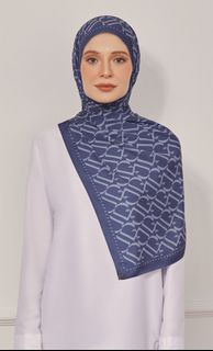 Classic Monogram dUCk Voile Shawl in Almond, Women's Fashion, Muslimah ...