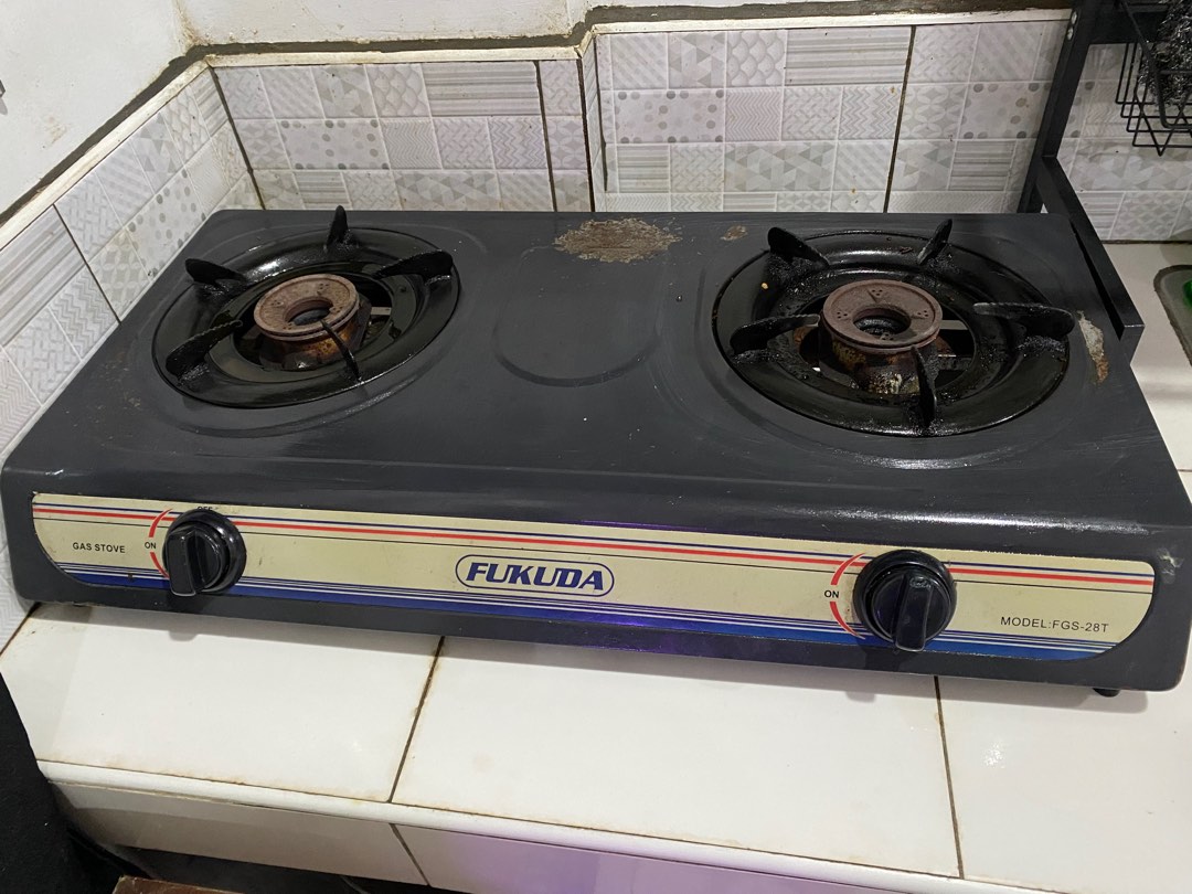 Fukuda double burner gas stove, Furniture & Home Living, Kitchenware ...