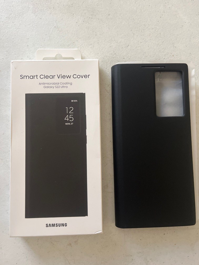 Galaxy S22 Ultra Smart Clear View Cover, Mobile Phones & Gadgets ...
