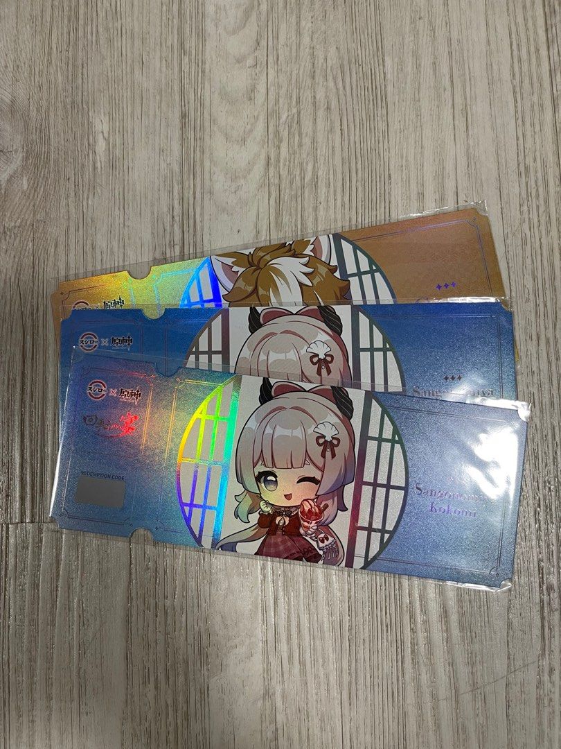 Genshin X SUSHIRO Redemption code, Hobbies & Toys, Toys & Games on ...