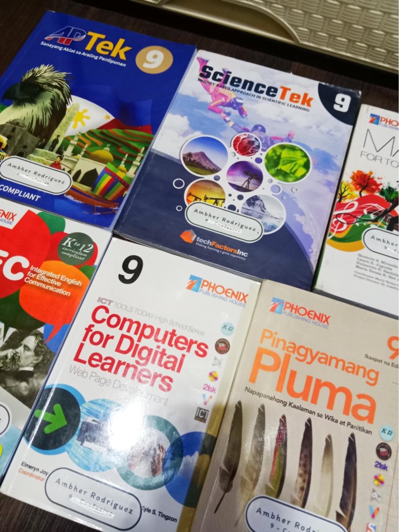 GRADE 9 BOOKS SET (MANILA CENTRAL UNIVERSITY, Hobbies & Toys, Books ...
