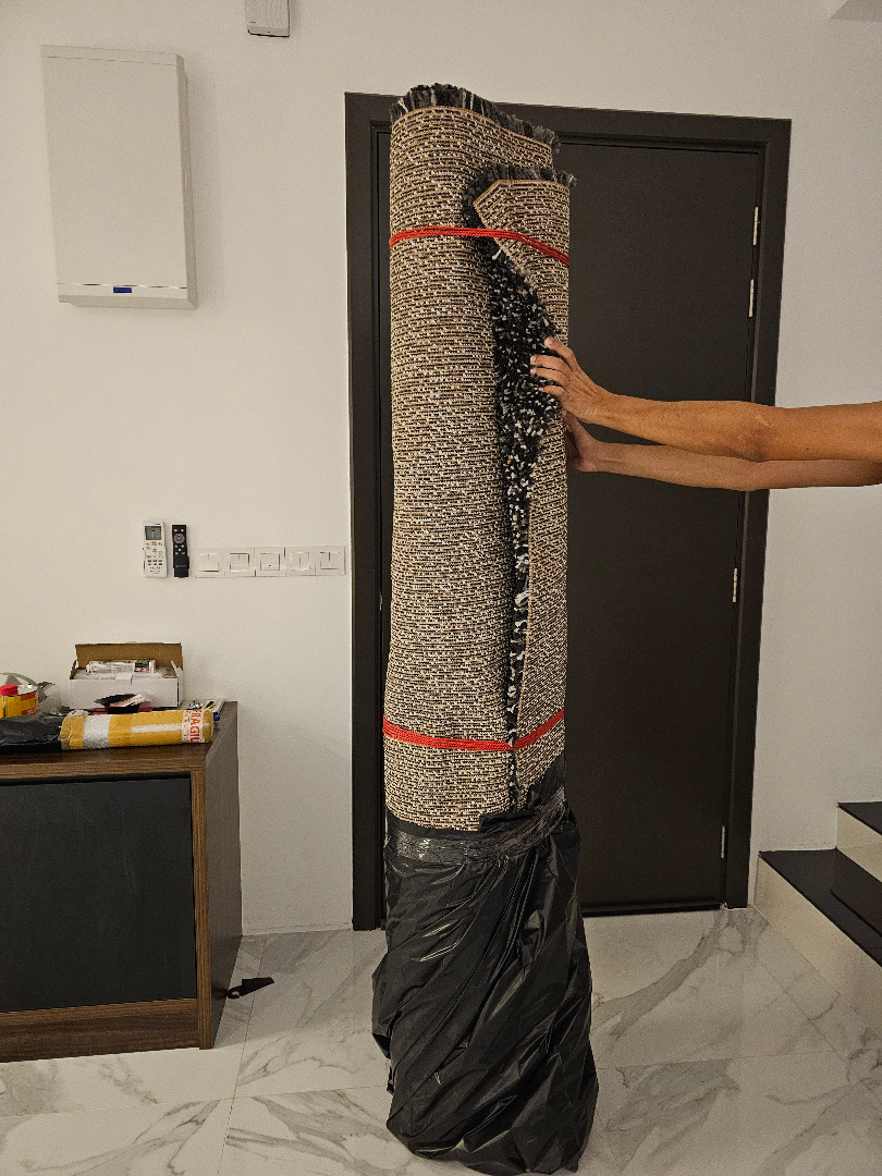 Ikea Vindum High Pile Rug Black, Furniture & Home Living, Home Decor ...