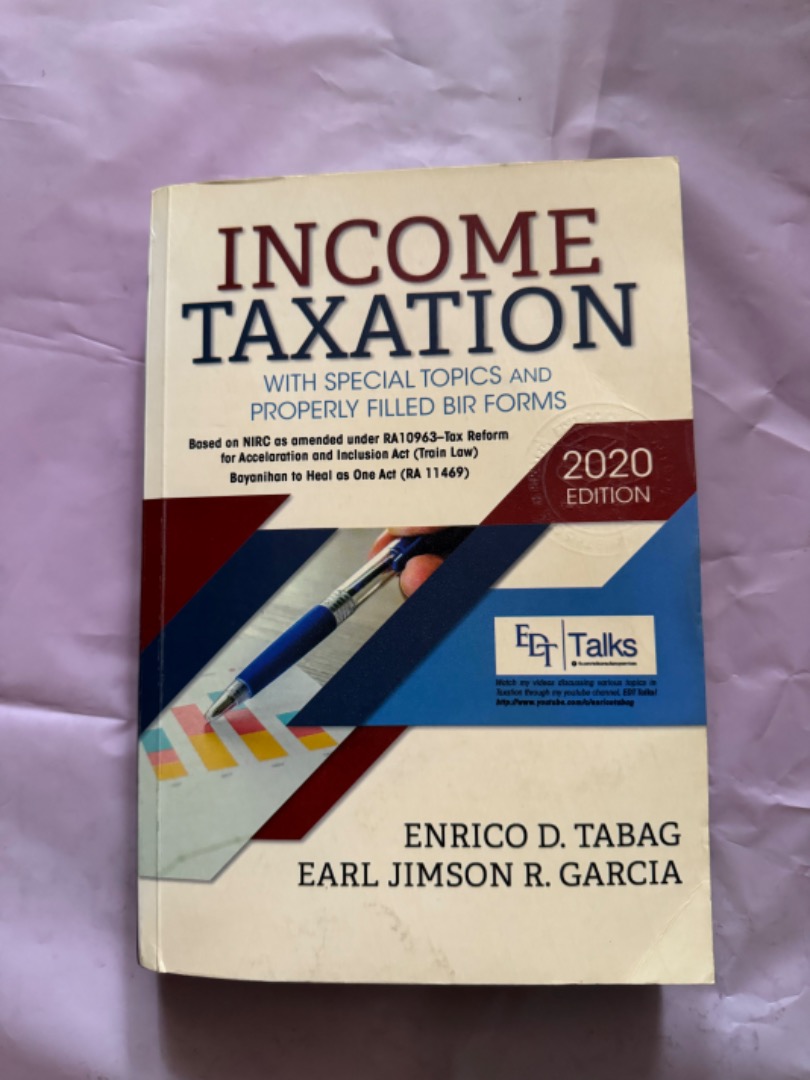 INCOME TAXATION 2020 edition, Hobbies & Toys, Books & Magazines ...