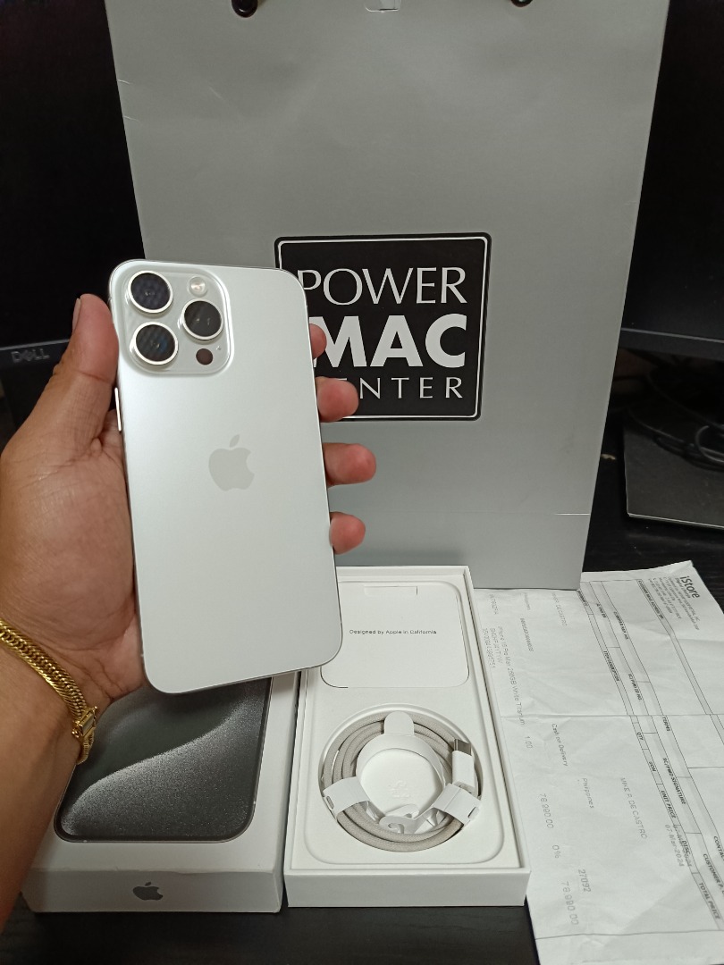 Iphone 15 promax white titanium 256gb factory unlock ntc local, Mobile ...
