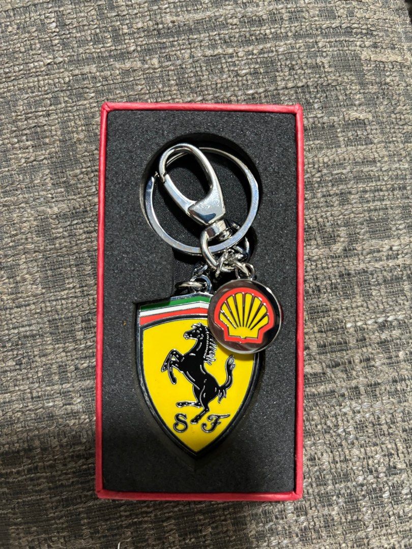 Limited edition Ferrari Shell keychain, Hobbies & Toys, Stationery ...