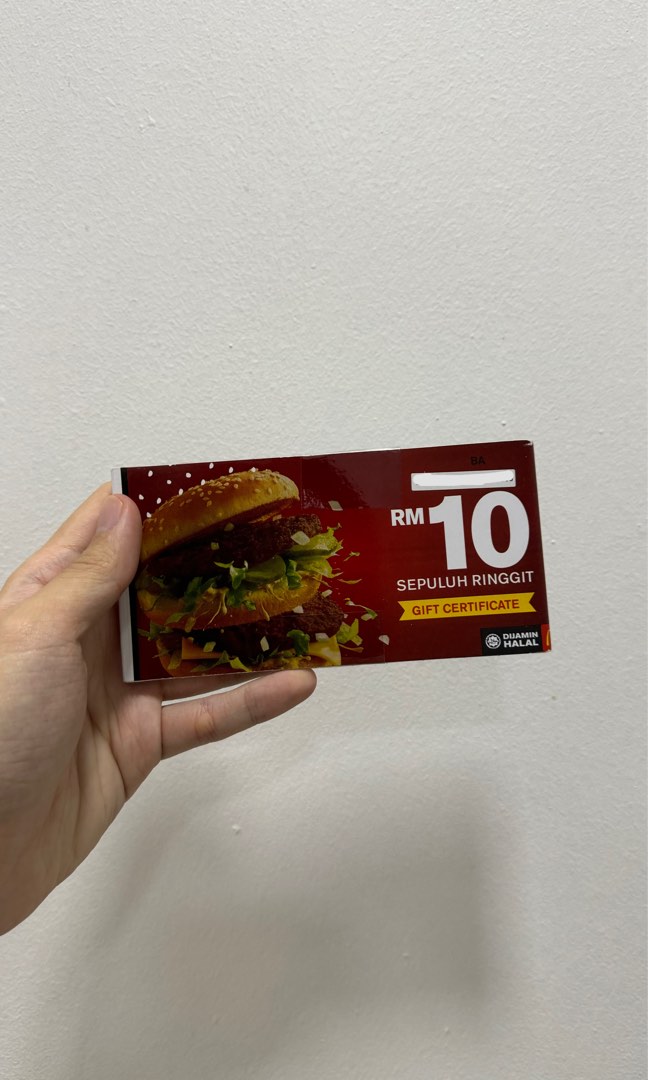 MCD RM500 Voucher, Tickets & Vouchers, Vouchers on Carousell