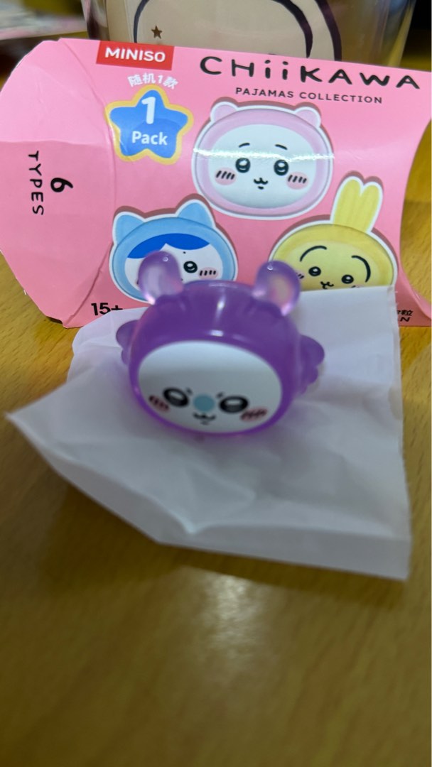 Miniso Chiikawa Pajamas collection mini bean 萌粒 飛鼠, 興趣及遊戲, 玩具 & 遊戲類 ...