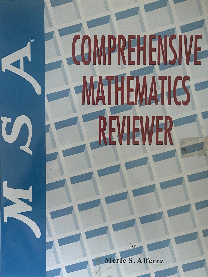 MSA Comprehensive Mathematics Reviewer, Hobbies & Toys, Books ...