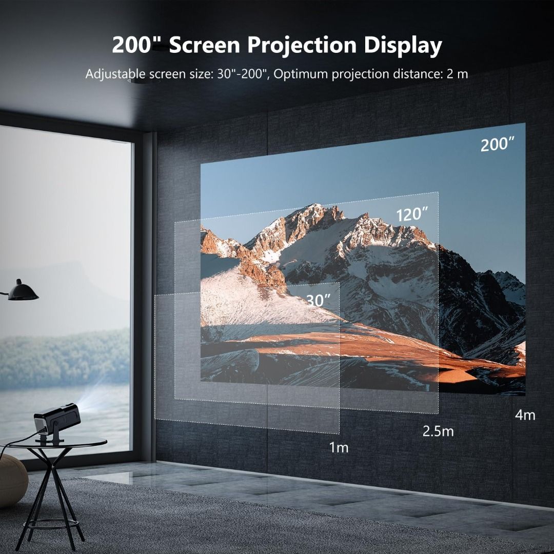 NEW MINI HY320 4K Projector (Compact Design), Portable Projector ...