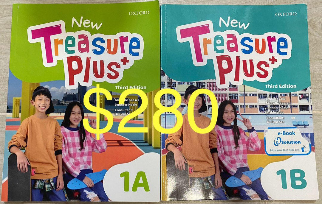 New Treasure Plus 1A 1B, 興趣及遊戲, 書本 & 文具, 教科書 - Carousell