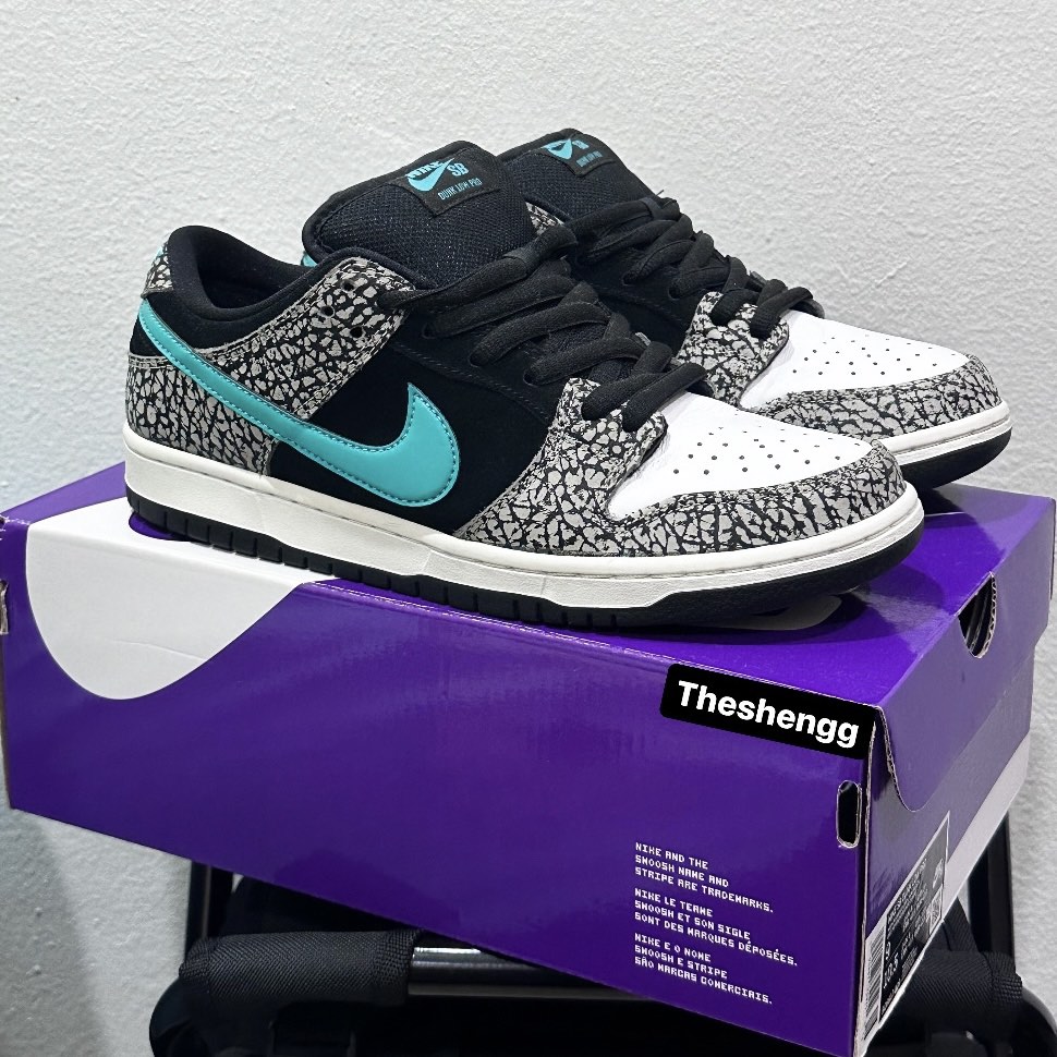 Nike SB Dunk Low Atmos Elephant print, Men's Fashion, Footwear ...
