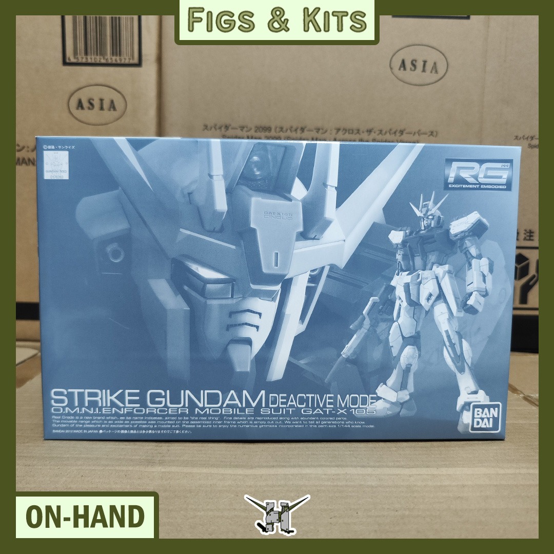 PB RG Strike Gundam (Deactive Mode), Hobbies & Toys, Toys & Games on Carousell