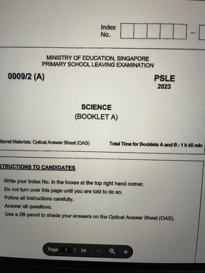 PSLE Science Test papers 10 years 2014-2023 soft copy, Hobbies & Toys ...