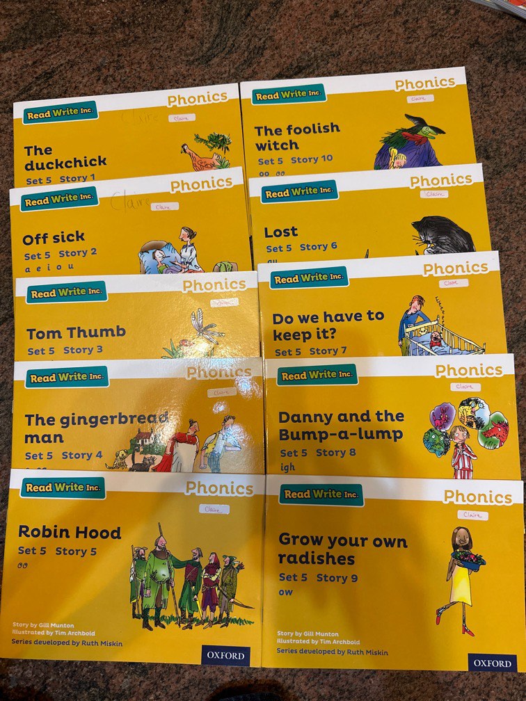 ️ Oxford Read Write Inc Phonics (set 5-10books), 興趣及遊戲, 書本 & 文具, 教科書 ...