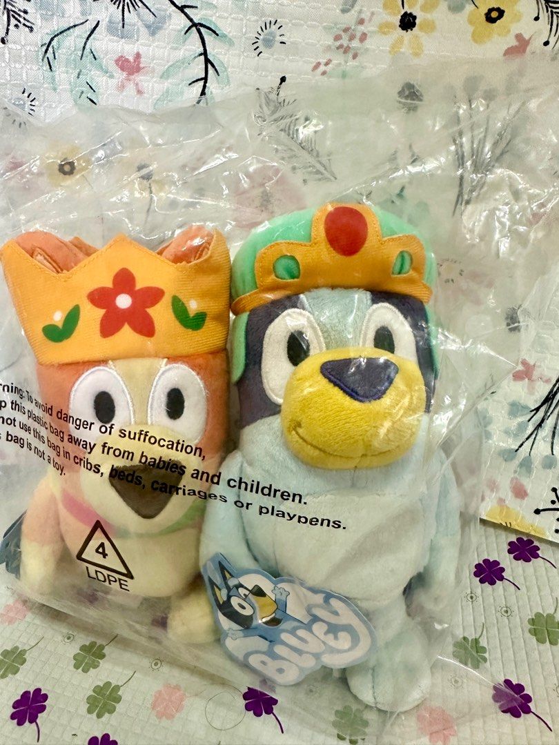 Royal Bluey and Bingo Plush Bundle, Hobbies & Toys, Toys & Games on ...