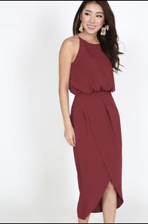 MDS raffle dress pink old rose, Women's Fashion, Dresses & Sets ...