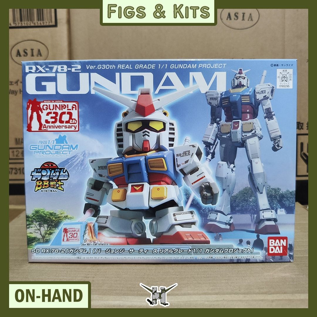 SD RX-78-2 Gundam Ver.G30th Real Grade 1/1 Gundam Project, Hobbies & Toys, Toys & Games on Carousell
