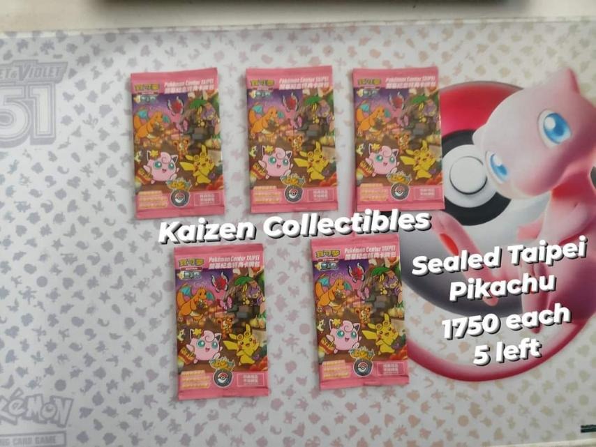 SEALED Taipei Pikachu Promo Pokemon Card from Kaizen Collectibles ...