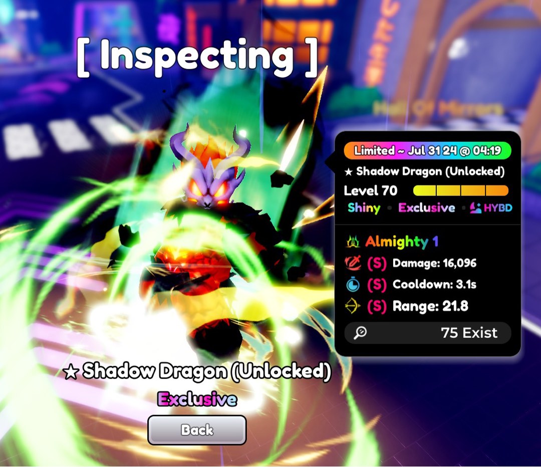 SHINY ALMIGHTY SHADOW DRAGON / KAFKA ANIME DEFENDERS, Video Gaming ...