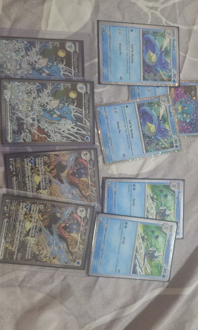 Shrouded Fable promo Greninja Ex and Kingdra Ex evo line, Hobbies ...
