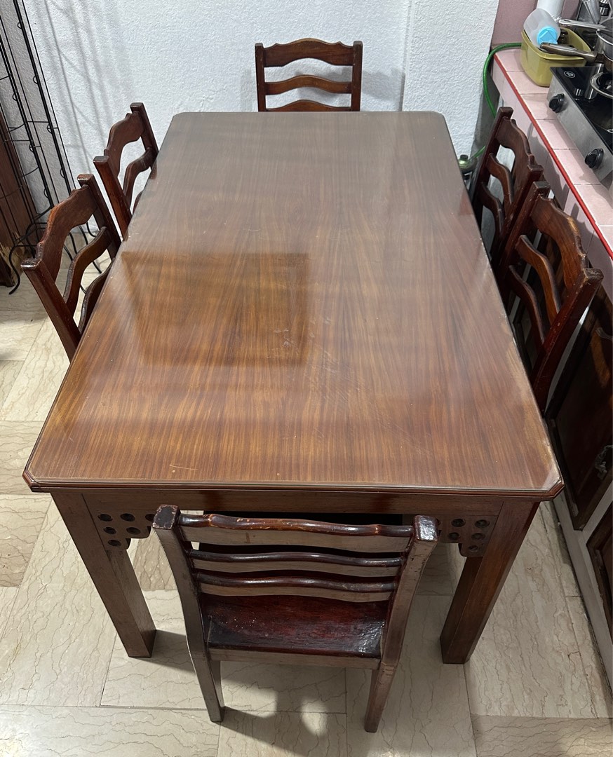 Solid Narra Wood Sala Set and Dining Table, Furniture & Home Living ...