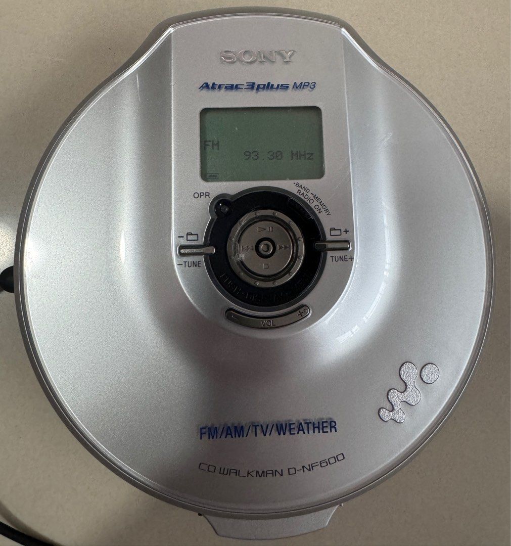 Sony D-NF600 Atrac3 Portable CD Mp3 Player Tuner Radio Walkman (Discman ...
