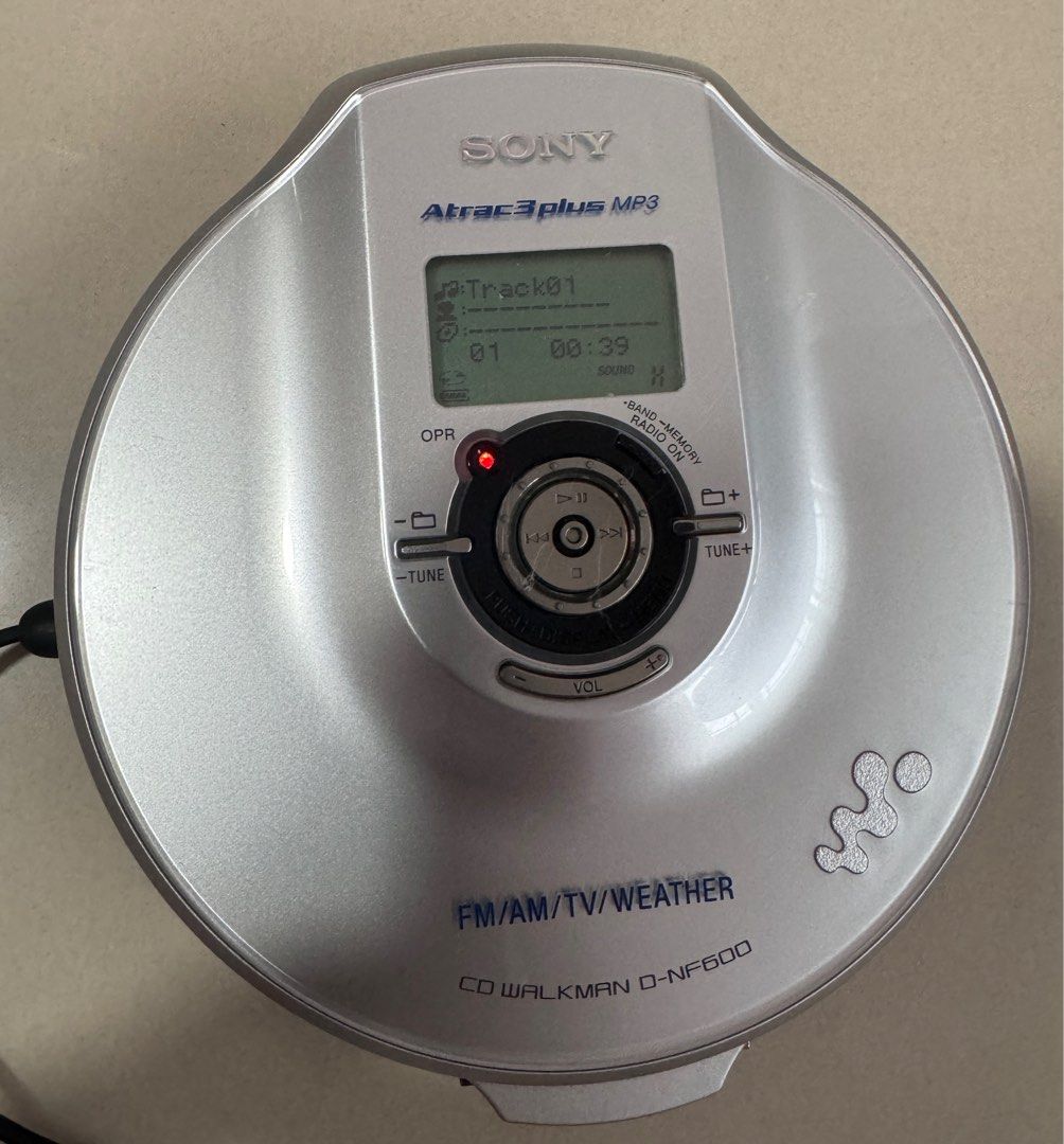 Sony D-NF600 Atrac3 Portable CD Mp3 Player Tuner Radio Walkman (Discman ...