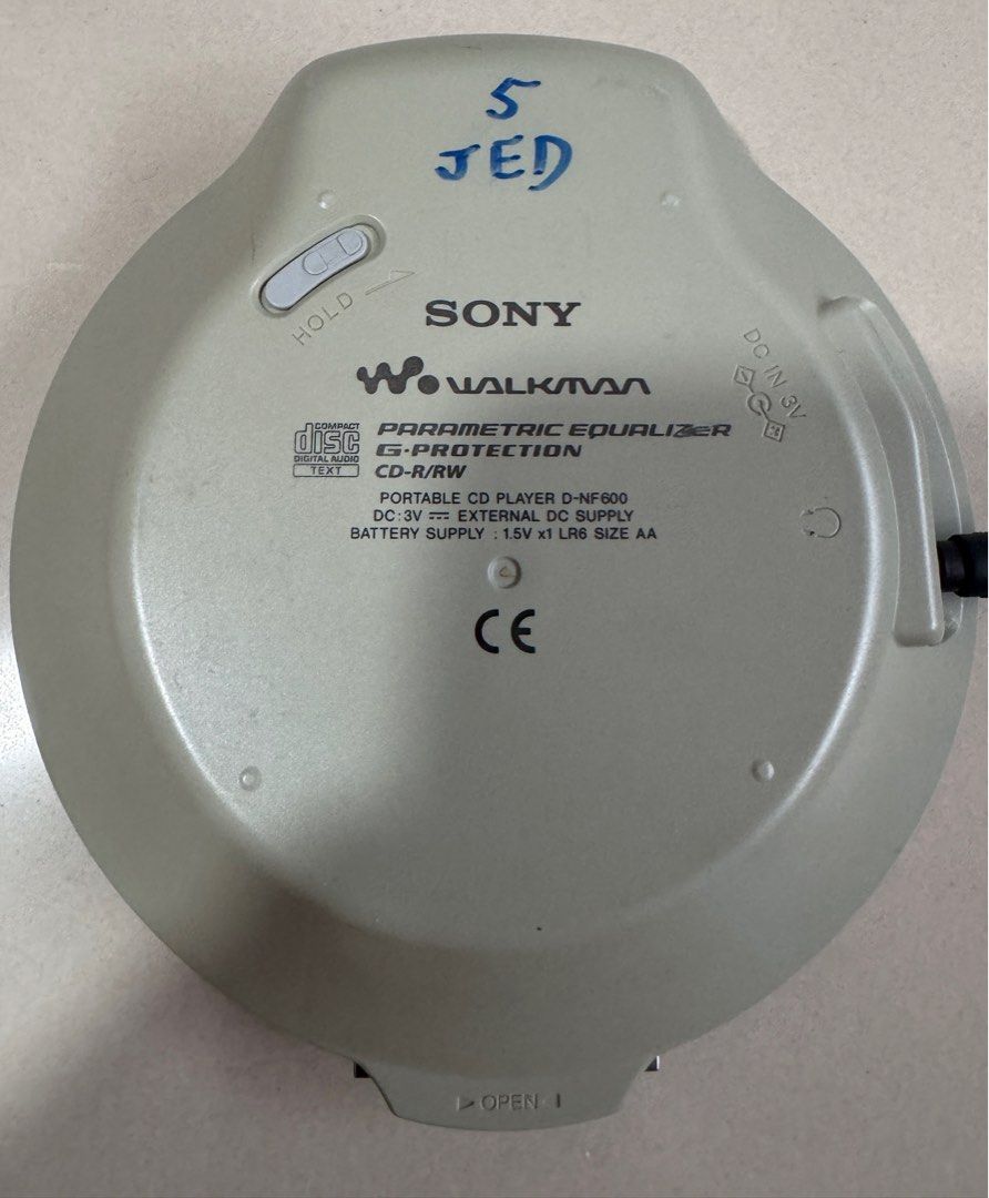Sony D-NF600 Atrac3 Portable CD Mp3 Player Tuner Radio Walkman (Discman ...