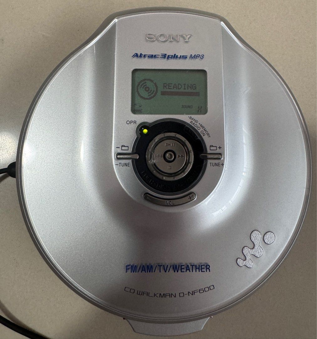 Sony D-NF600 Atrac3 Portable CD Mp3 Player Tuner Radio Walkman (Discman ...