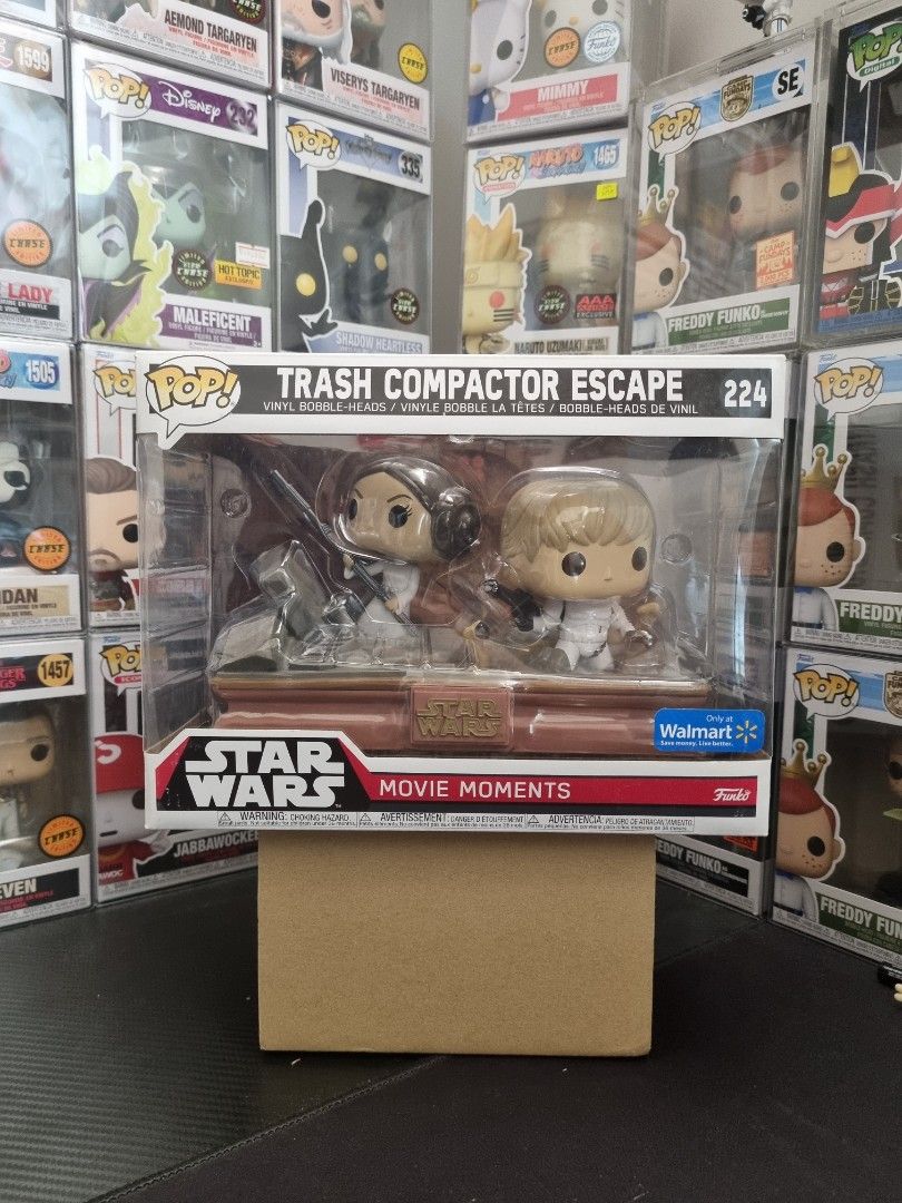 Star Wars Moments Luke & Leia Trash Compactor Escape #224 Walmart ...