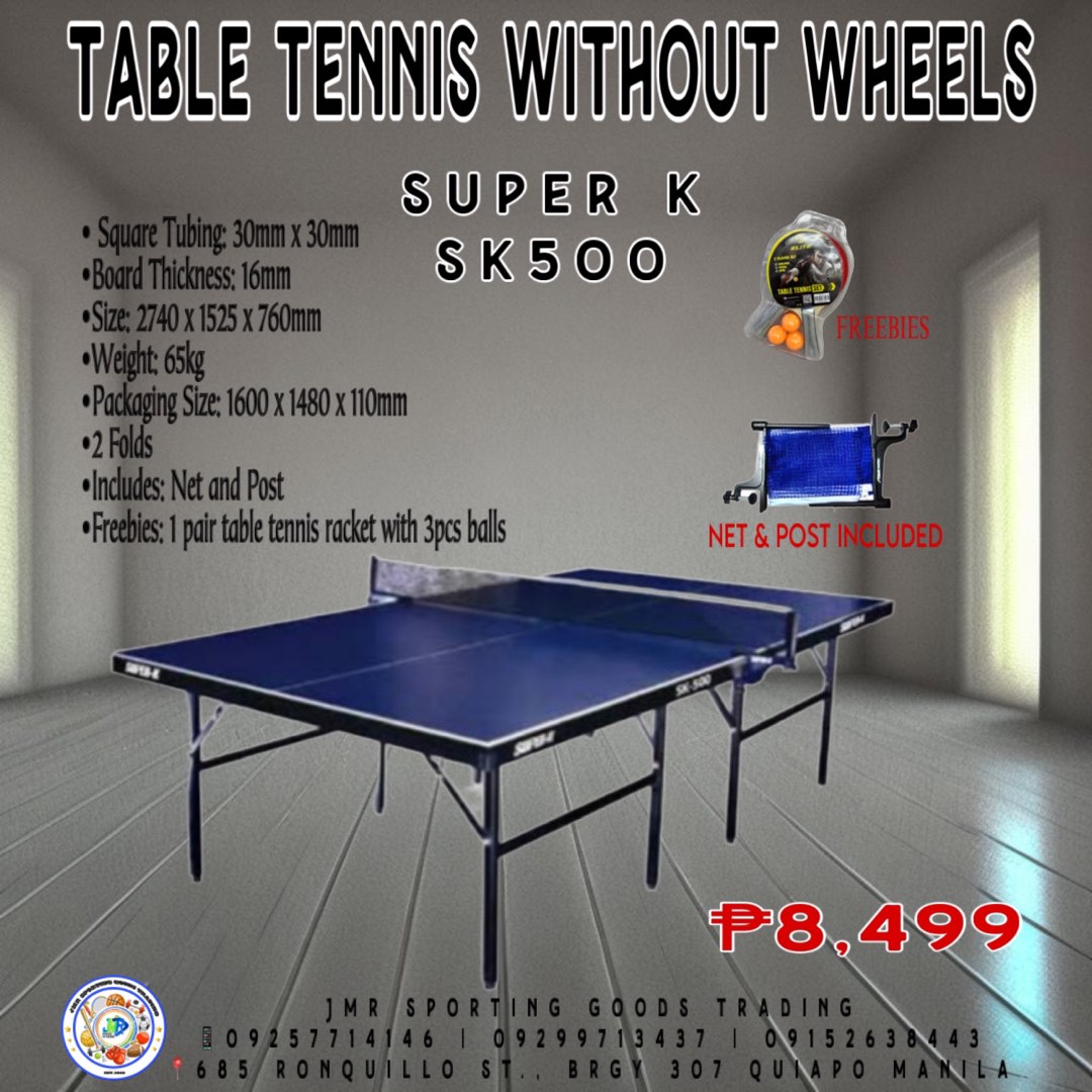 TABLE TENNIS WITHOUT WHEELS, Sports Equipment, Other Sports Equipment ...