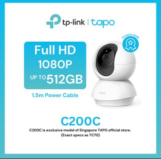 TPLink / TP-Link TC70 / Tapo C70 Pan/Tilt Home Security Wi-Fi Camera ...