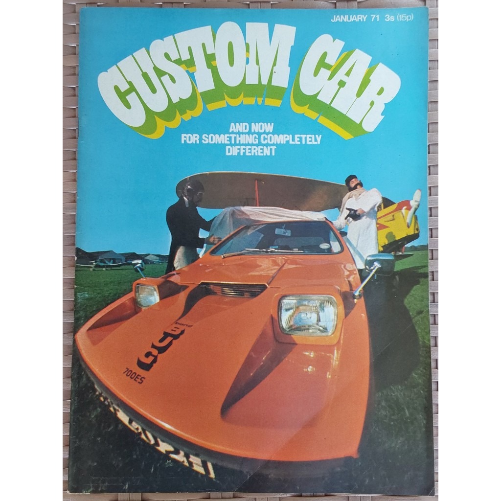 UK VINTAGE CAR MAGAZINE - CUSTOM CAR January 1971, Porsche 356/A40 ...