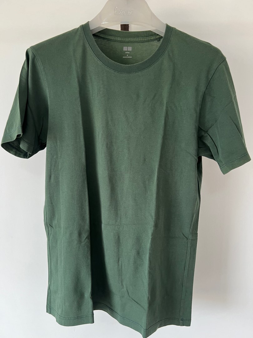 Uniqlo Green shirt for men, Men's Fashion, Tops & Sets, Tshirts & Polo ...